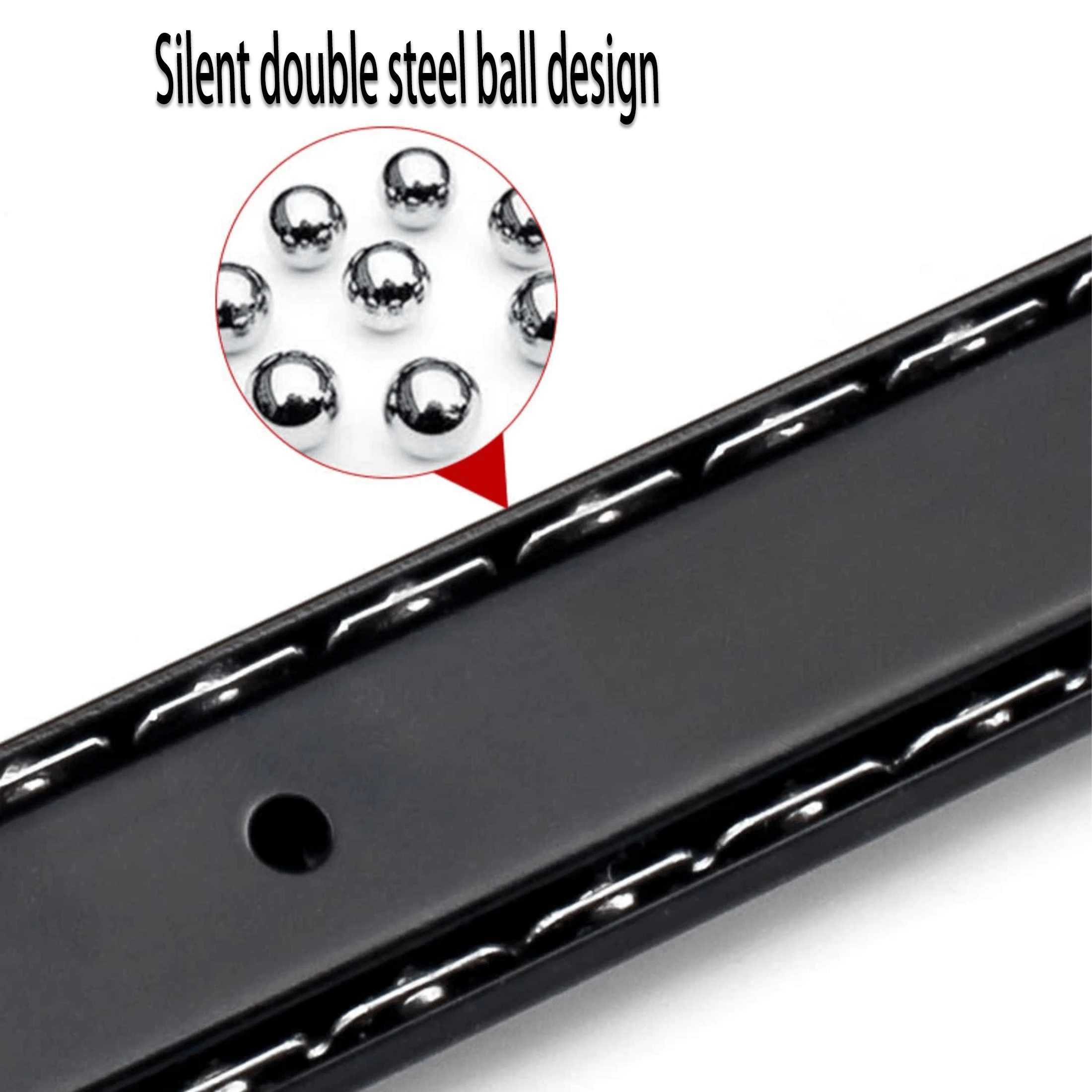 1pc 18 Inch Black Keyboard Drawer Track, Computer Desk Keyboard Tray ...