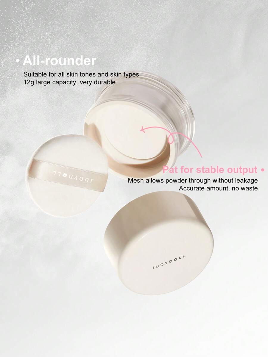 JUDYDOLL JUDYDOLL Blurring Loose Powder, 12g, Long-Lasting Mattifying Translucent Setting Powder ...
