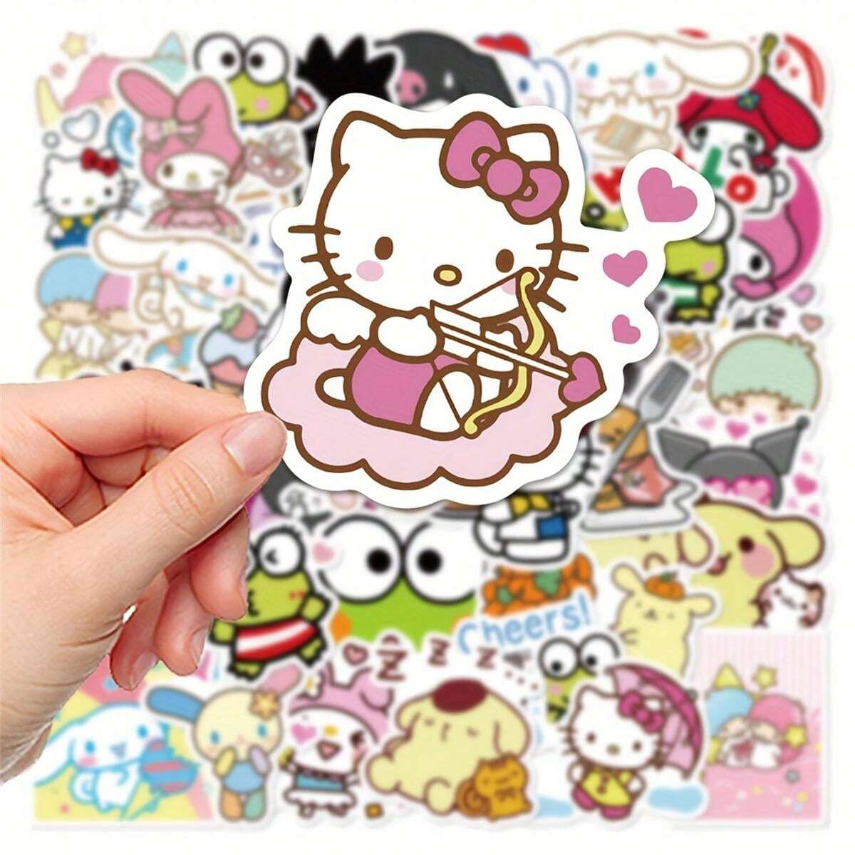 50/100Pcs/Set Cute Kawaii Stickers Waterproof Vinyl Animated Decal ...