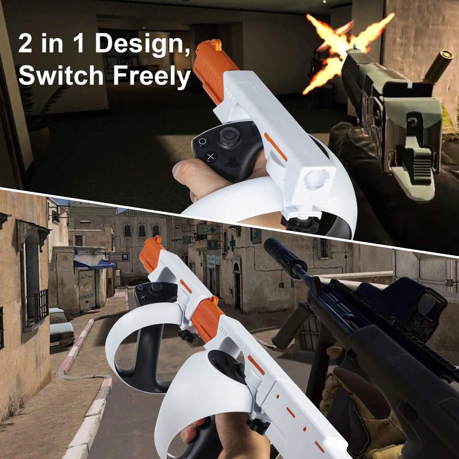 hellodigi Arma Magnética VR para PSVR2, Acessório de Handle Changing 3 ...