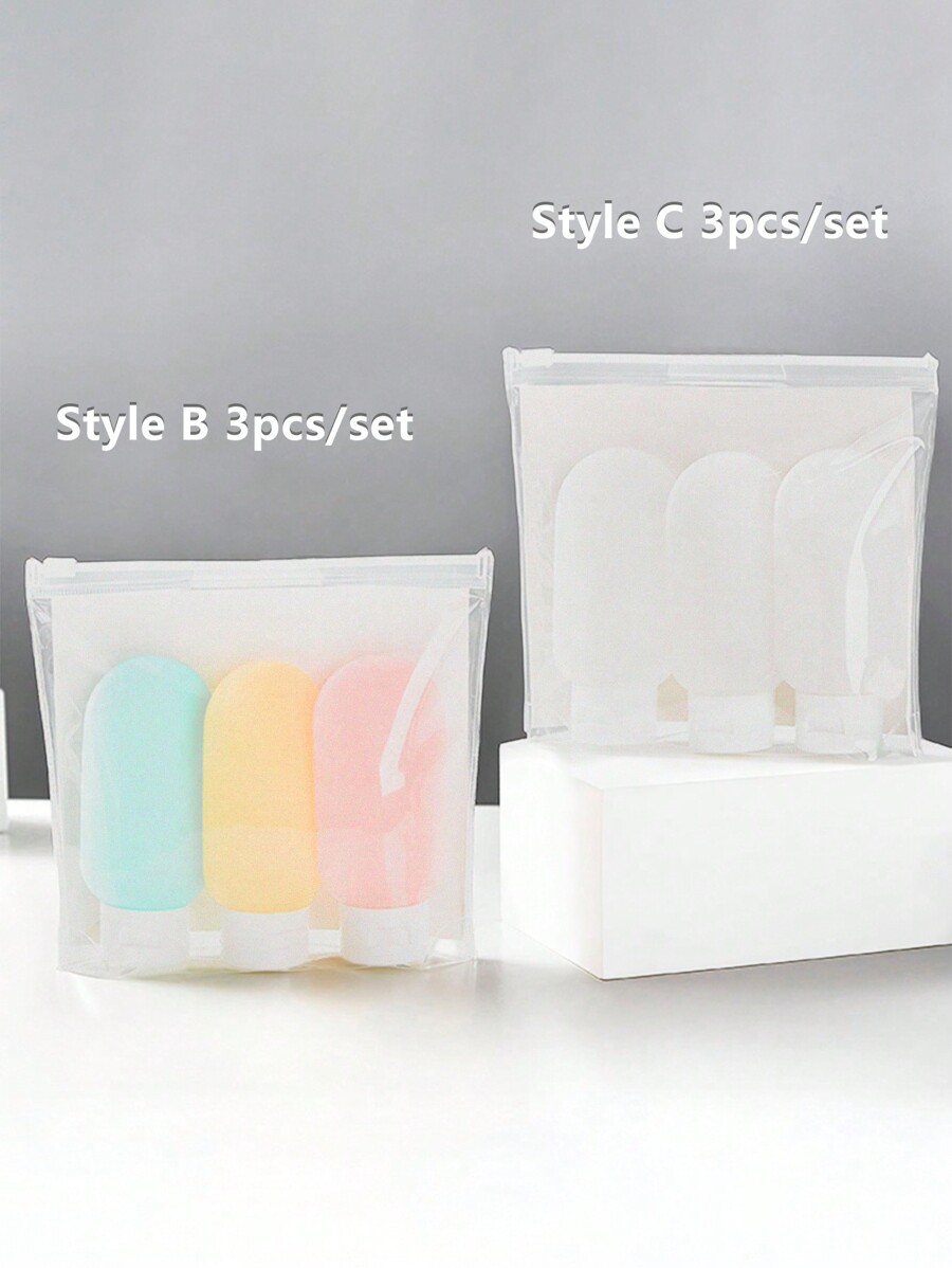 Refillable Silicone Flexible Tube Travel Bottles Set - Leak Proof And ...