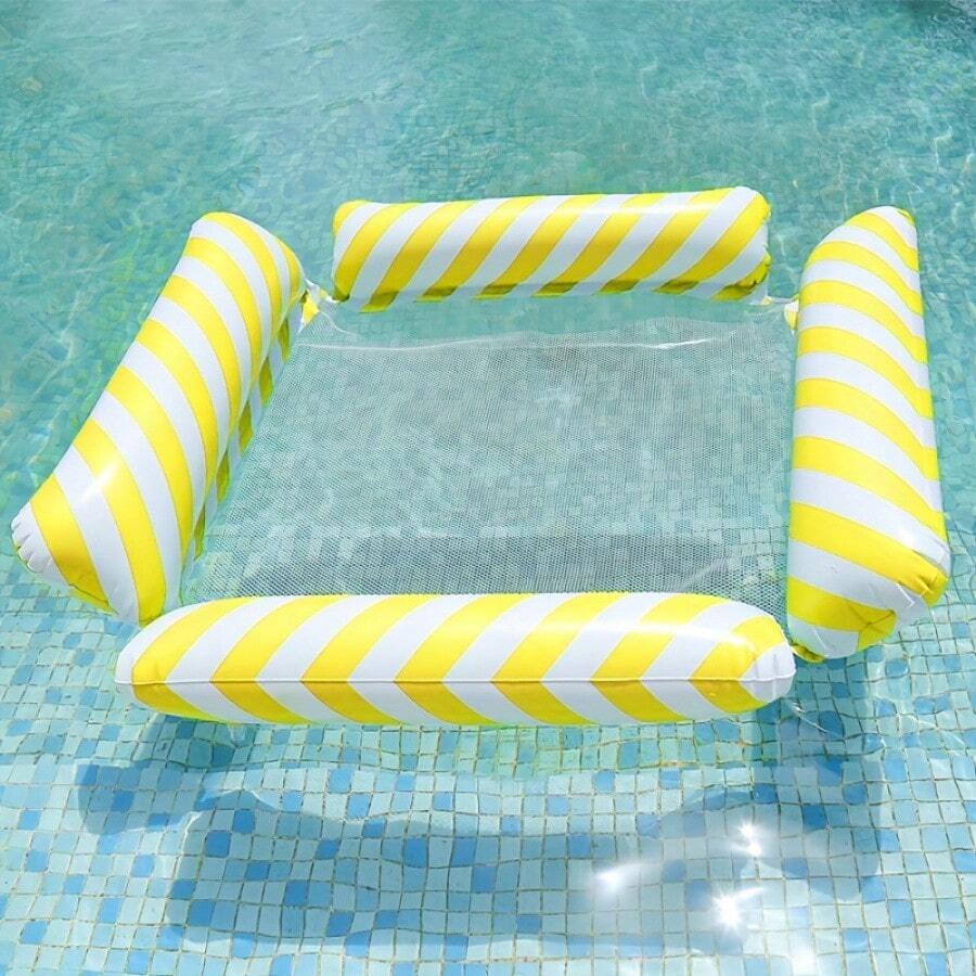 2 Packs Pool Floats Chairs Adult, Inflatable Pool Lounge Chairs,Blow Up ...