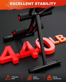 GIKPAL Ab Workout Equipment, Ab Machine For Home Gym, Height Adjustable ...