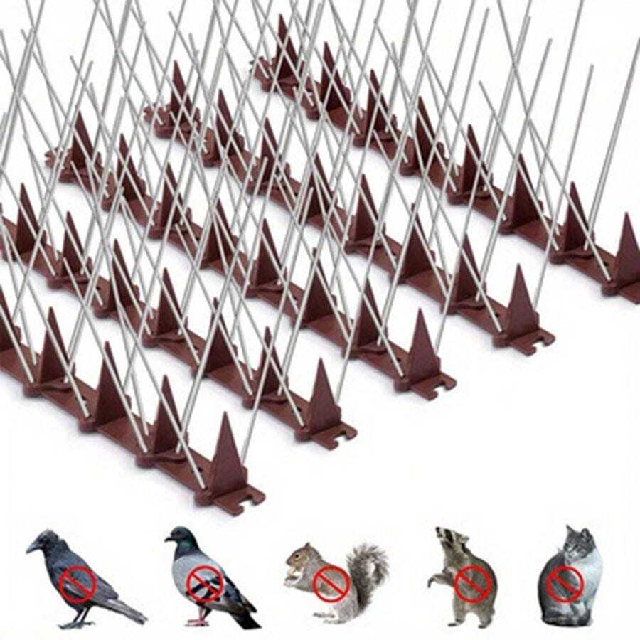 6pcs Bird Deterrent Spikes, Outdoor Bird Repellent Device, Anti-Pigeon ...