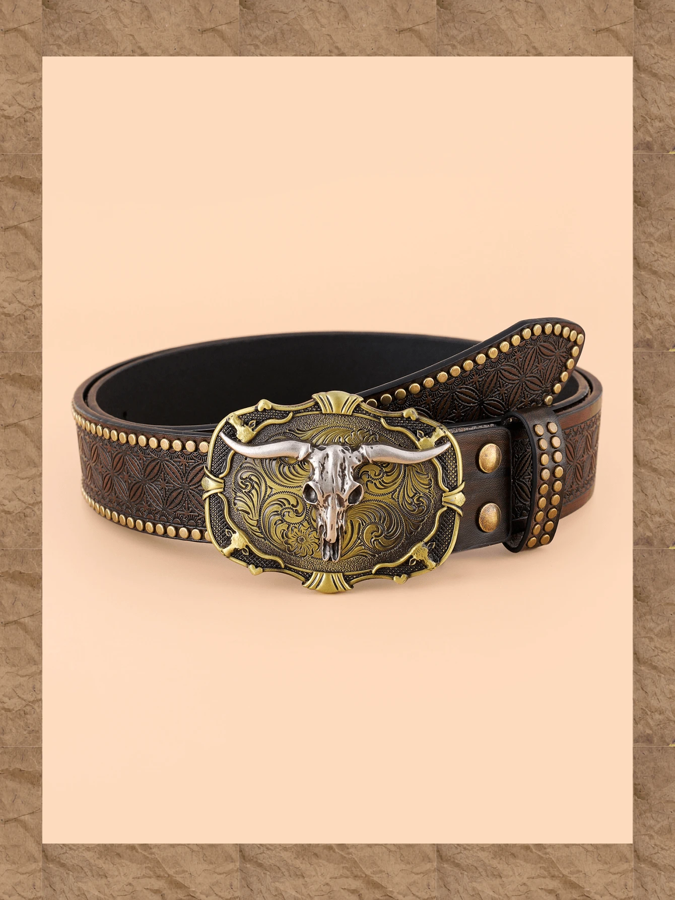 Men Cattle Head Decor Belt | SHEIN USA