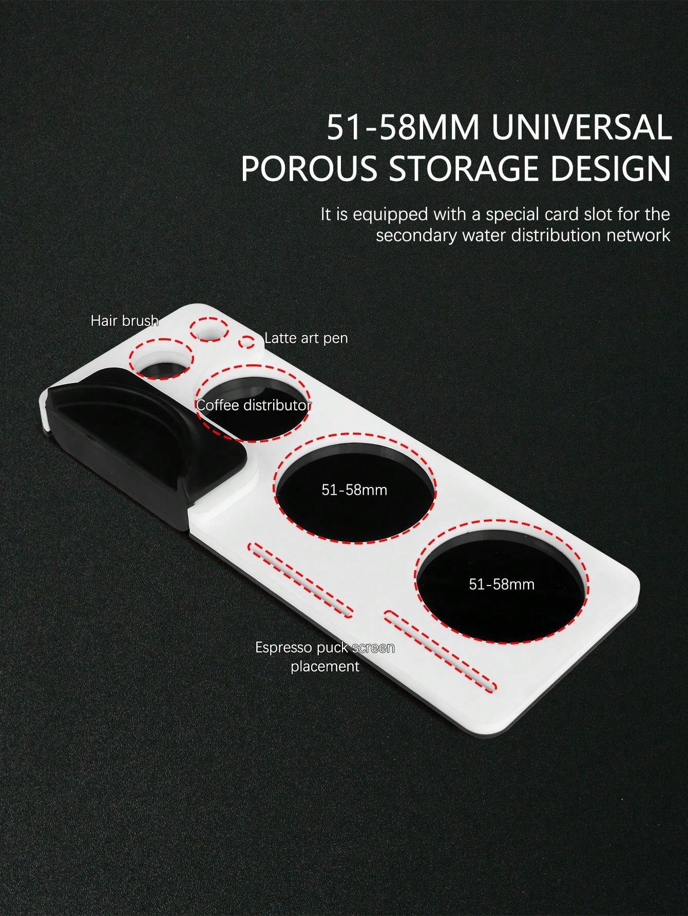 エスプレッソタンピングマット アクリル製コーヒーツール収納スタンド コーヒーWDTツールステーション コーヒータンパー パックスクリーン ...