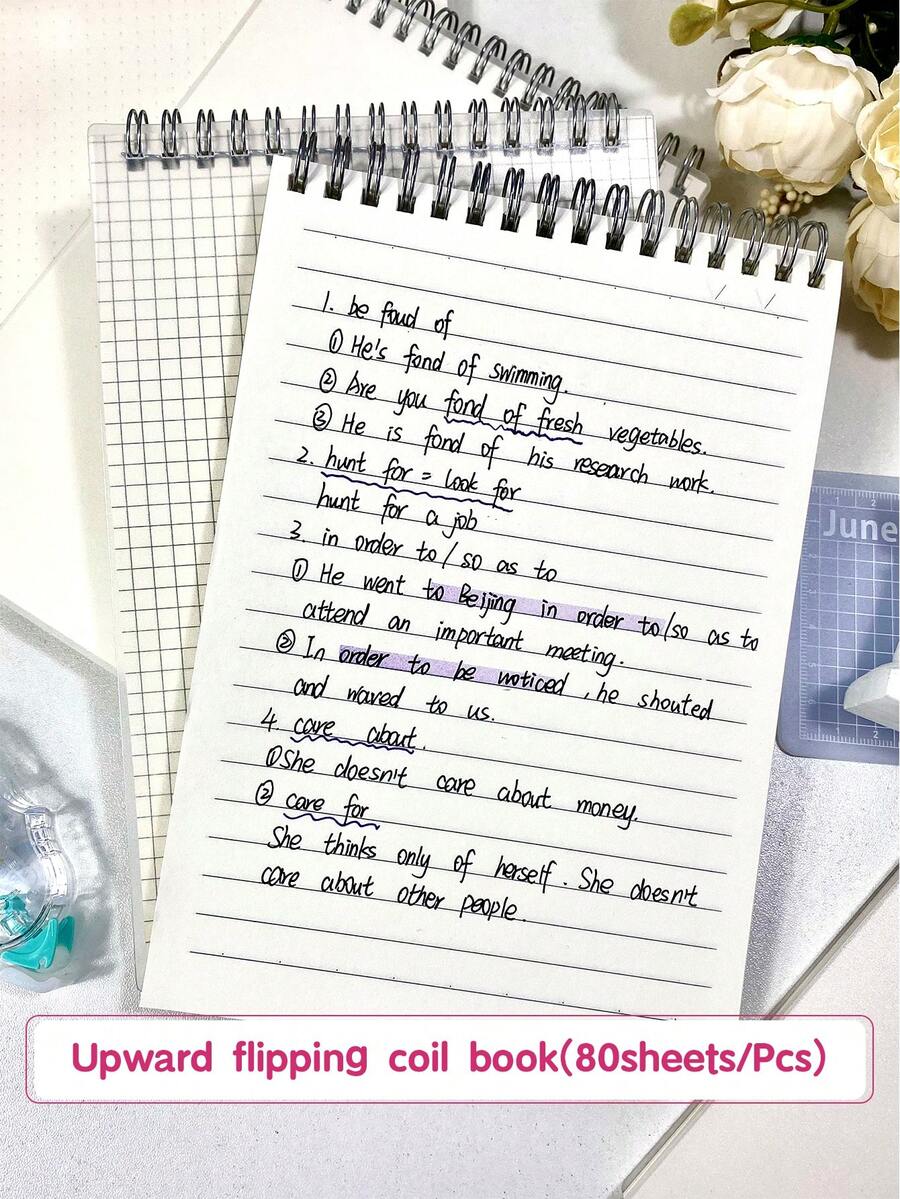 80 Sheets/Notebook B5 High School Students' Simple Coil Notebook ...