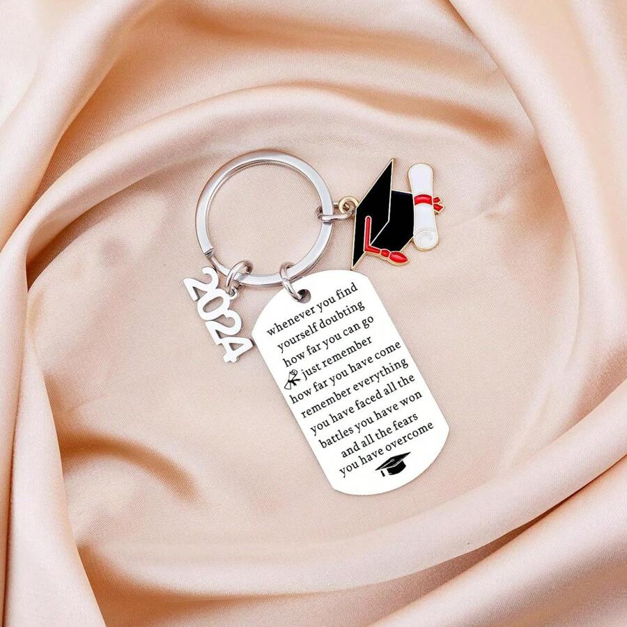 1PC Graduation Gifts For Her Him Class Of 2024 Graduation Keychain For ...