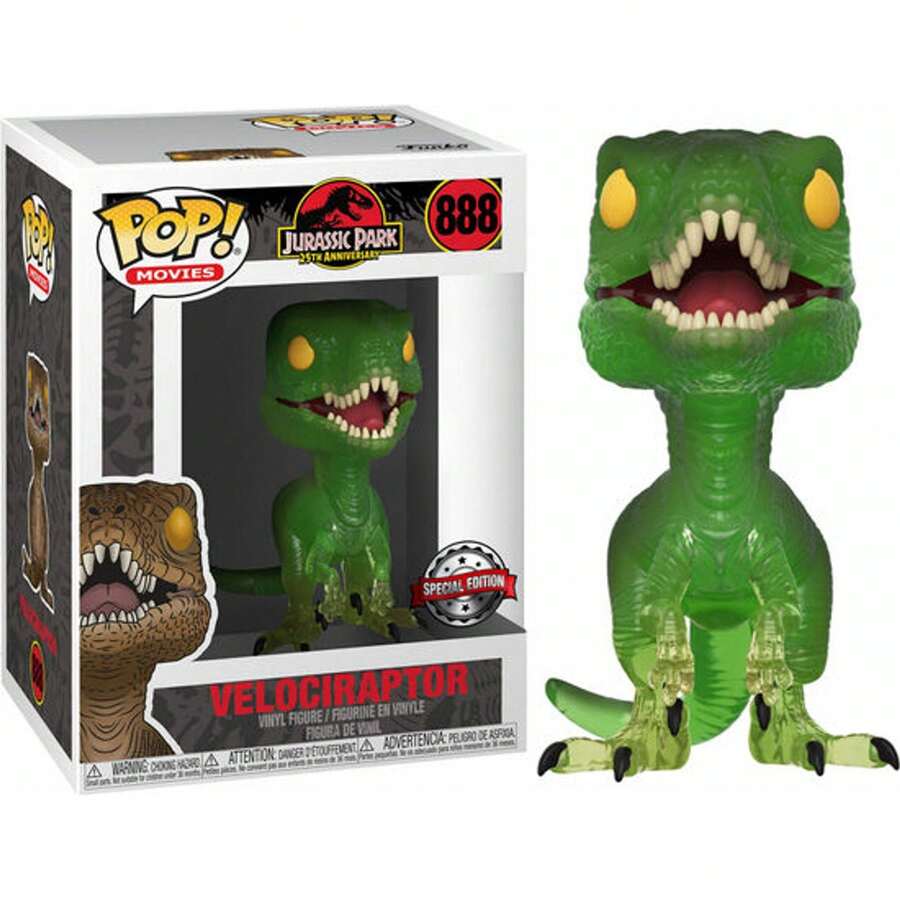 Funko POP FIGURE SET & TEE JURASSIC PARK VELOCIRAPTOR EXCLUSIVE ...
