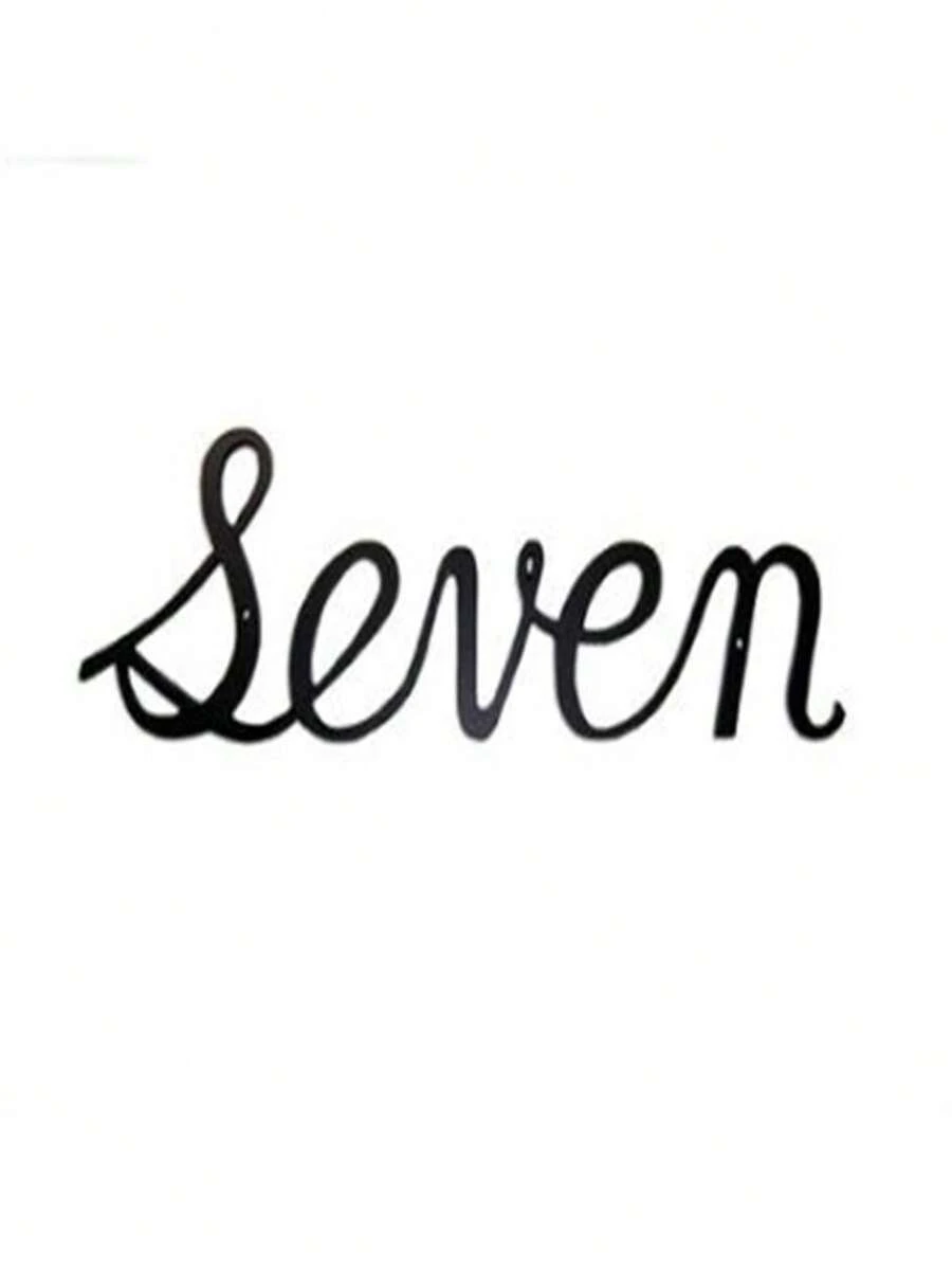 Script Modern House Number Seven | SHEIN USA