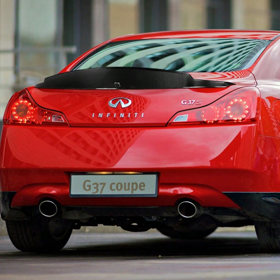 For 2008 - 2013 Infiniti G37 Coupe STP-Style Real Carbon Fiber Trunk ...