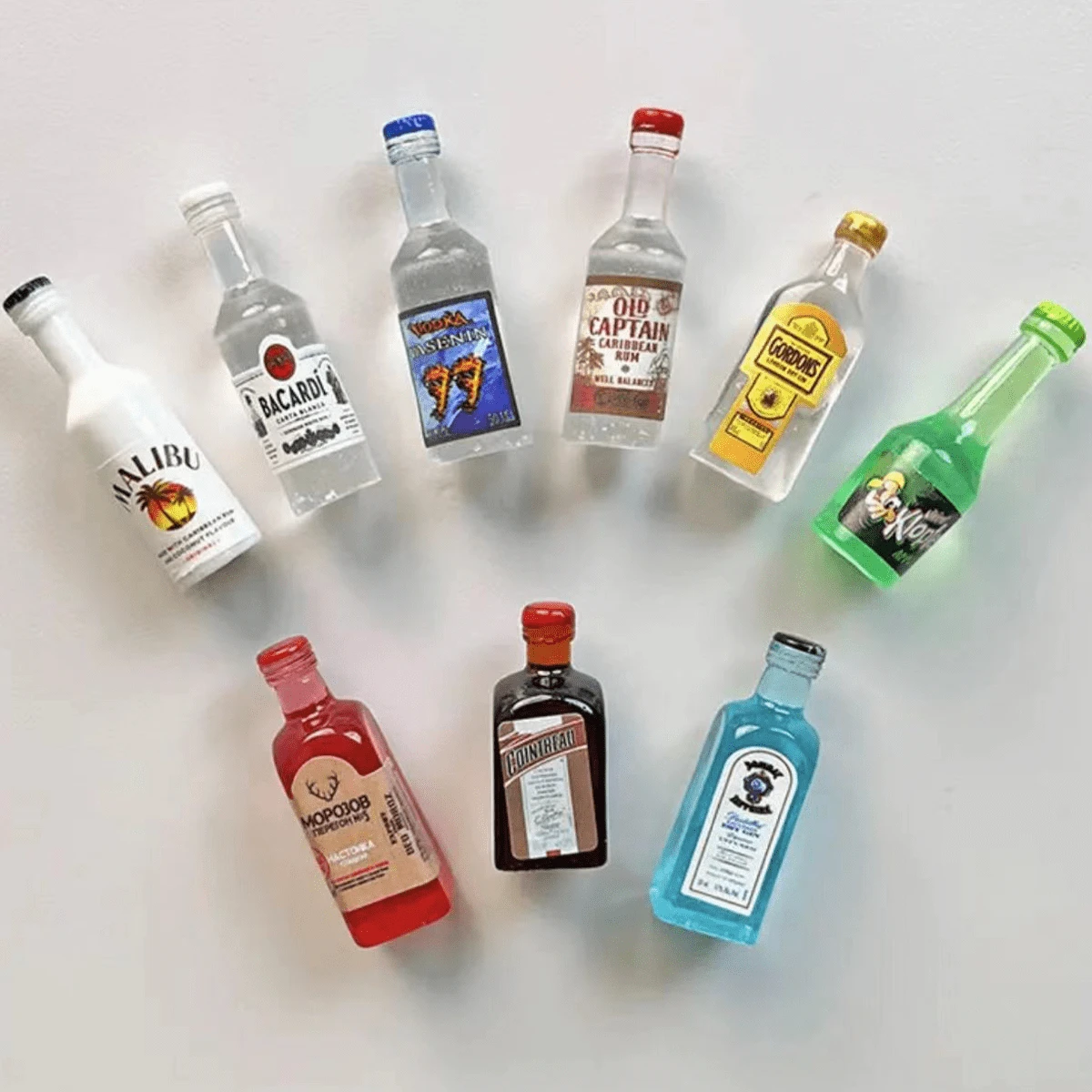 10-Piece Mini Resin Liquor Bottle Set - Boost Your DIY Projects With ...