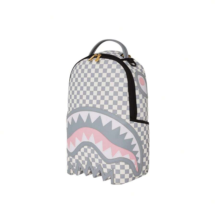 Sprayground Rose La Palais Bite Backpack Grey White Pink 910B5475NSZ ...