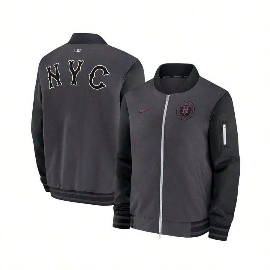 Nike Men's Charcoal New York Mets 2024 City Connect Authentic ...