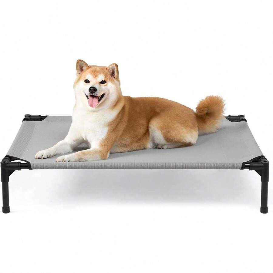 44 Inch Elevated Dog Cot Beds For Large Dogs, Raised Outdoor Dog Bed ...