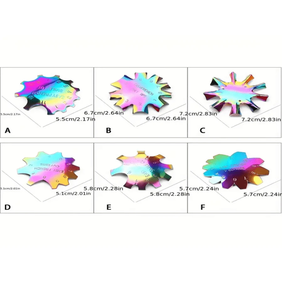 8pcs French Template French Nail Templates Kit French Manicure Kit ...