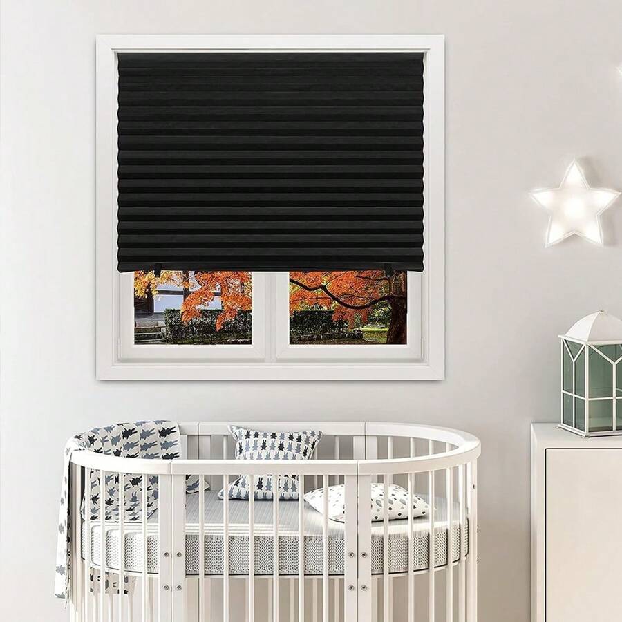 1pc Cordless Filter Blinds Pleated Curtains Pleated Window Paper Blinds ...