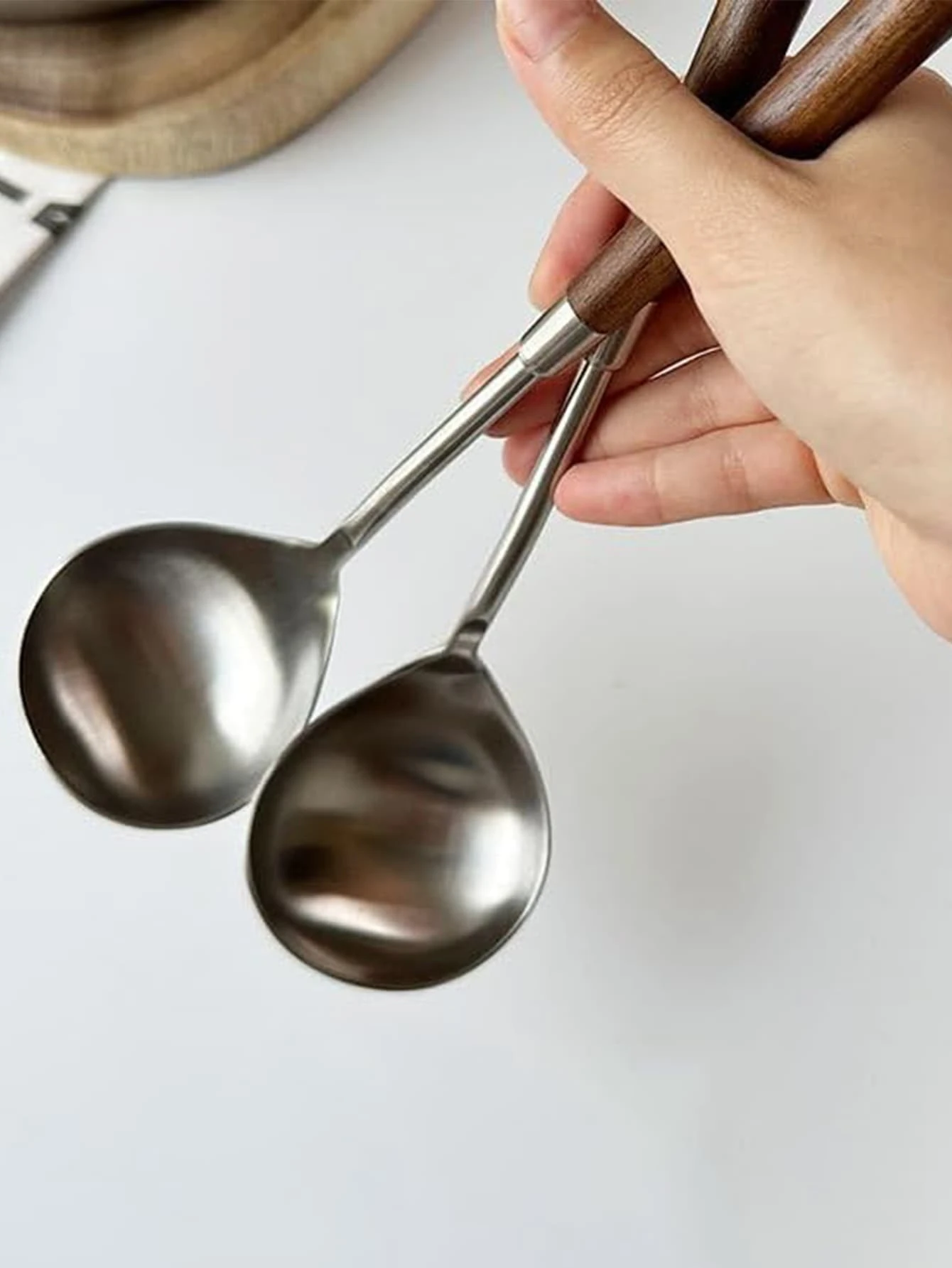 1/2pcs Walnut-Like New Chinese Style Kitchen Soup Spoons & Serving ...