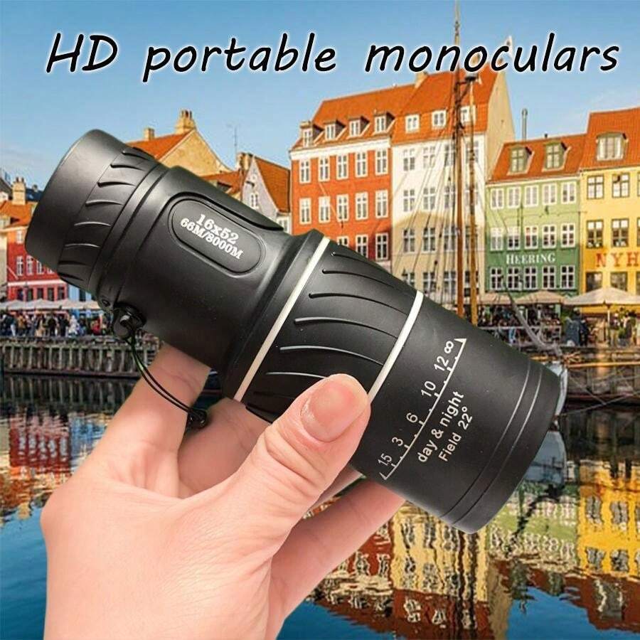 16x52 HD Professional Monocular Telescope With Long Range Zoom ...