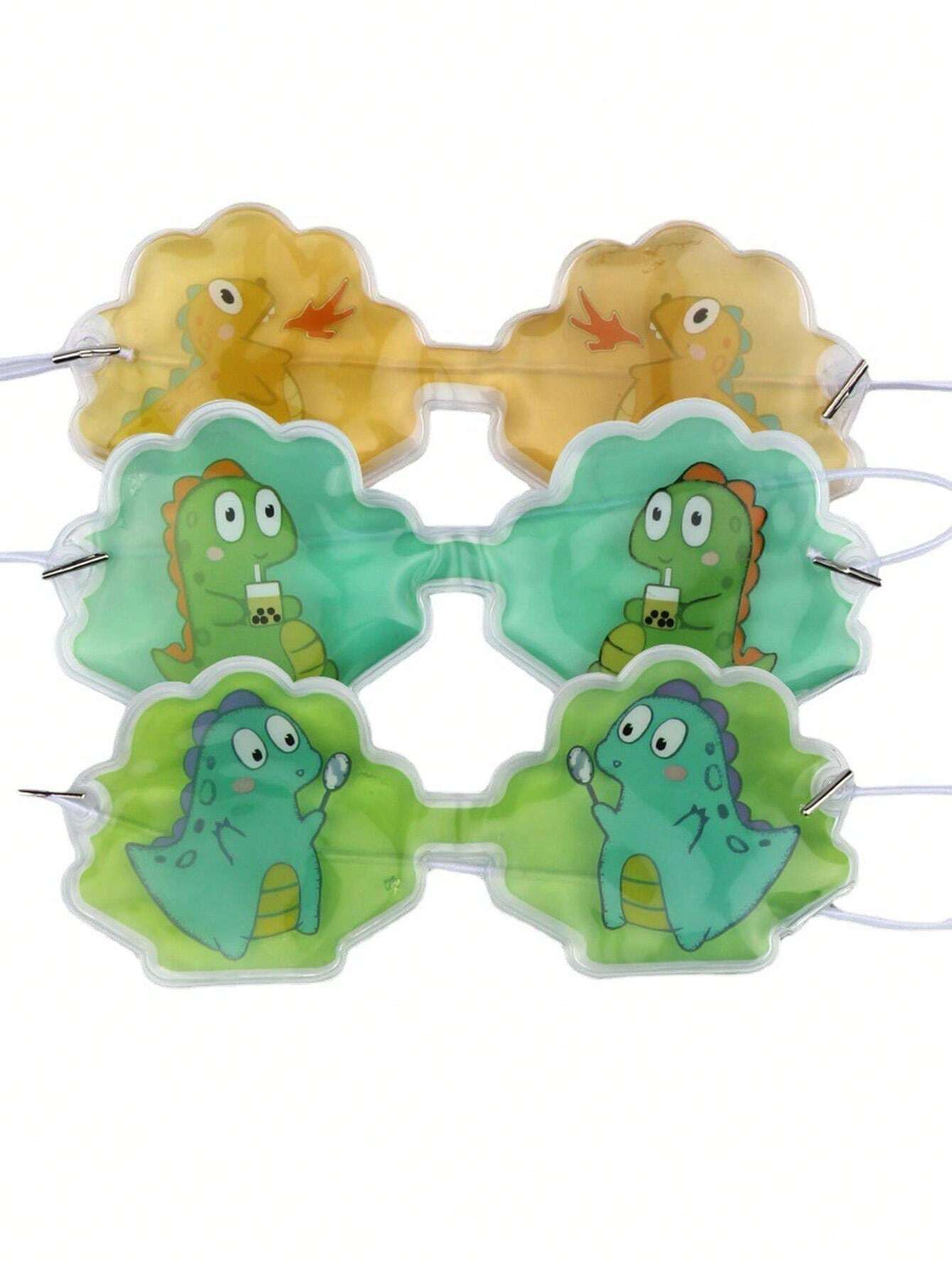 1pc Cartoon Ice Eye Mask, Gel Filled Fruit Shaped Eye Patch For ...