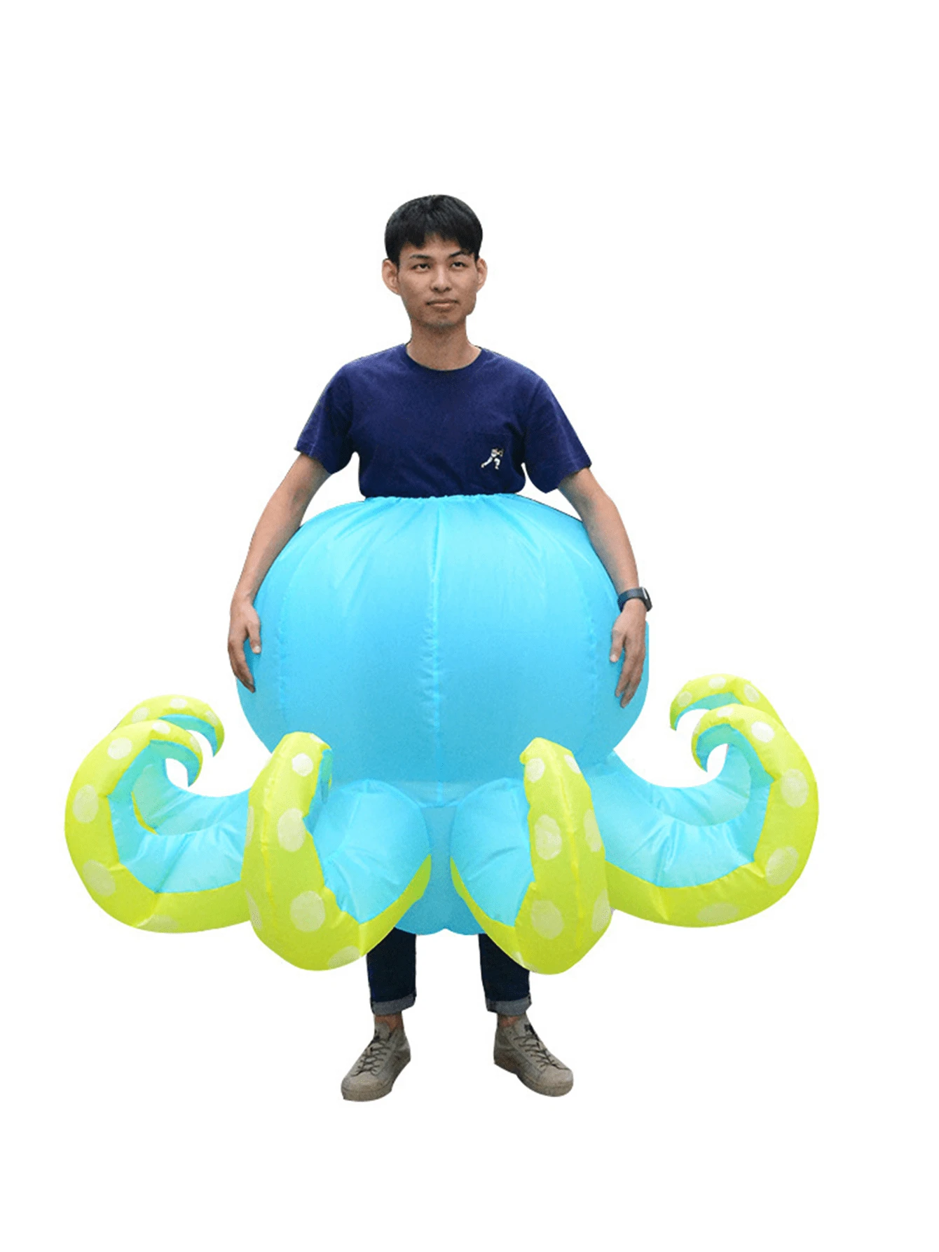 1 Set Blue Octopus Inflatable Costume (Including Blower & Inflatable ...