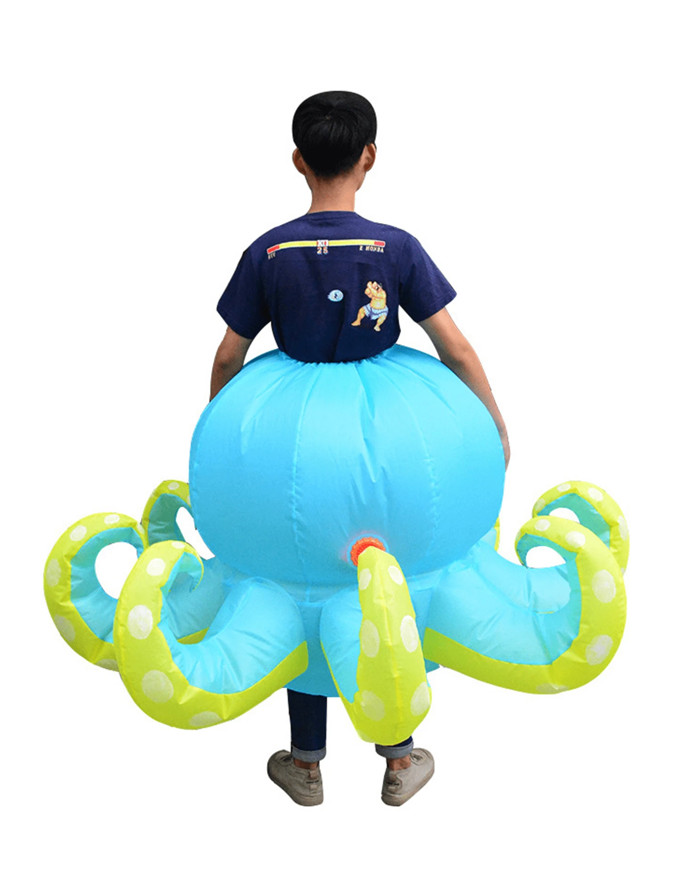 1 Set Blue Octopus Inflatable Costume (Including Blower & Inflatable ...