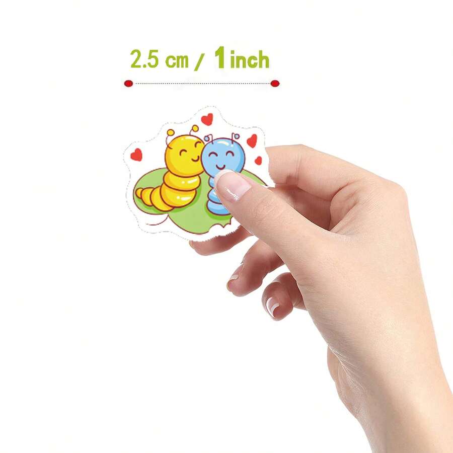 500pcs Caterpillar Stickers, Cute Cartoon Aesthetic Self-Adhesive ...