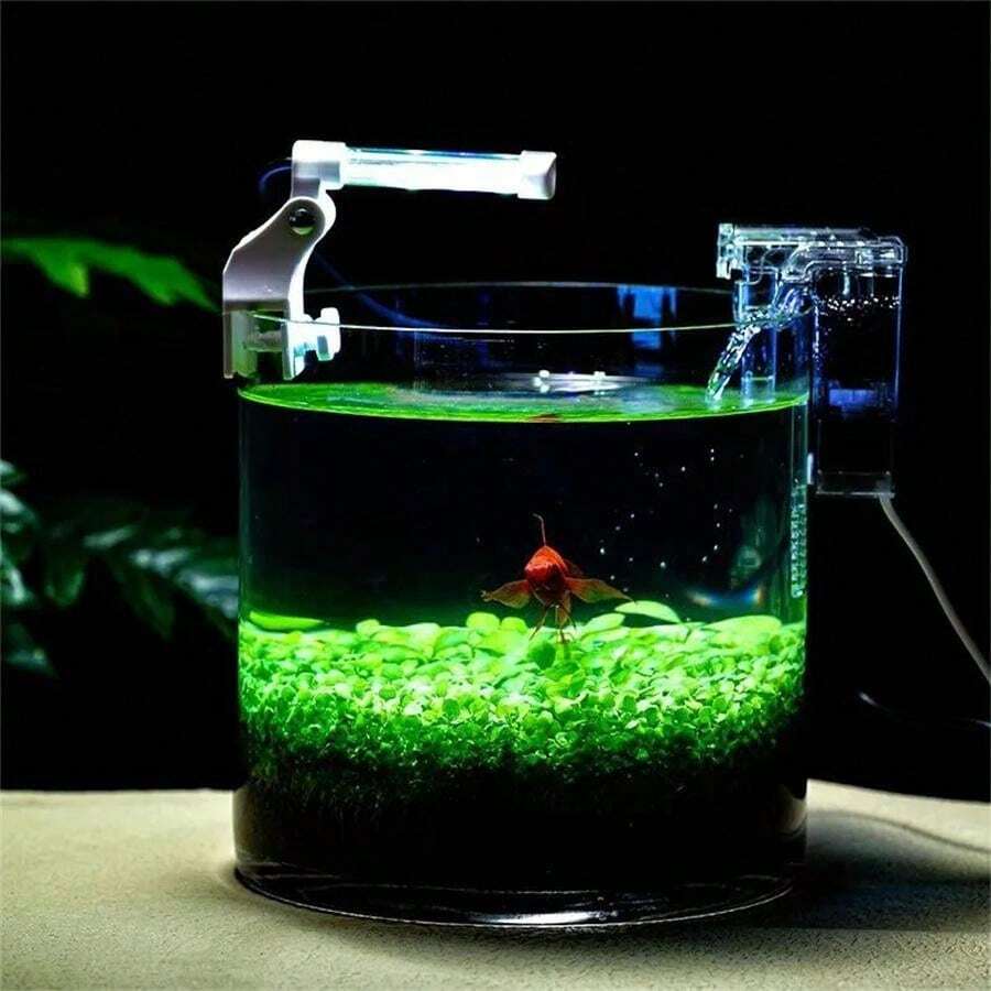 Mini Plug-In Waterfall Filter Aquarium Silent Filter Pump USB Interface ...