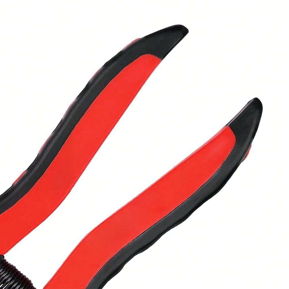 A Pair Of Wire Strippers S. The Tool Has Black And Red Handles, And The ...