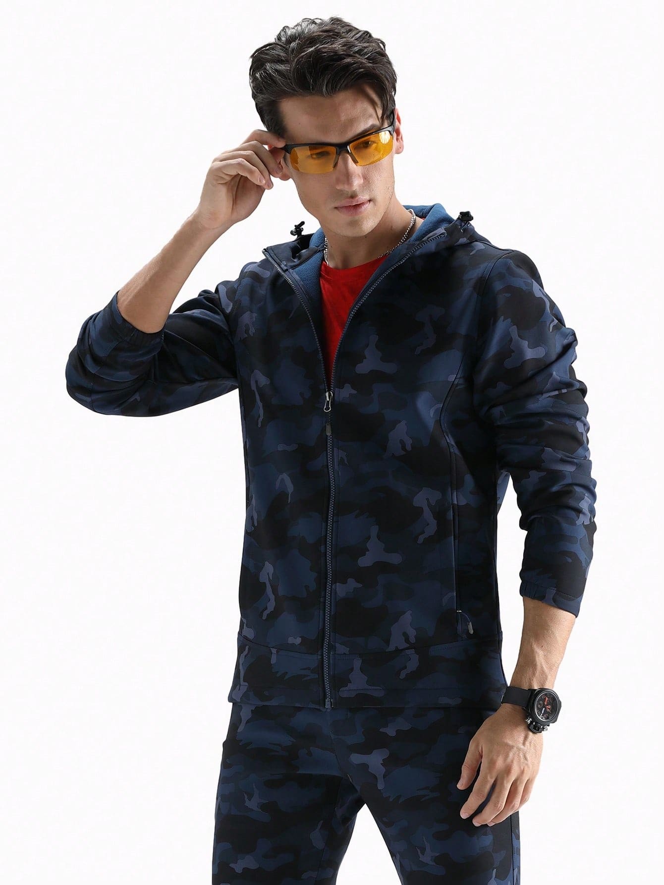 TECTOP Men Camouflage Waterproof Jackets Wtih Fleece Coat Hooded Warm ...