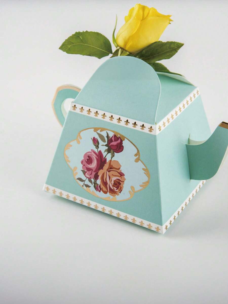4pcs, Creative Gilded European Royal Tea Pot Candy Box, Retro Sugar Box ...
