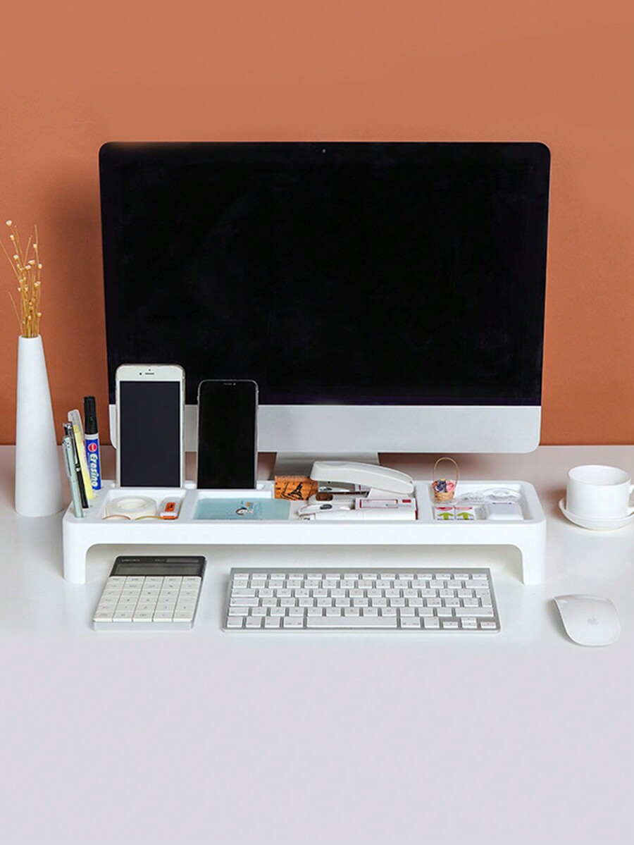 Multi-Functional Keyboard Storage Rack, Desktop Storage Shelf For ...