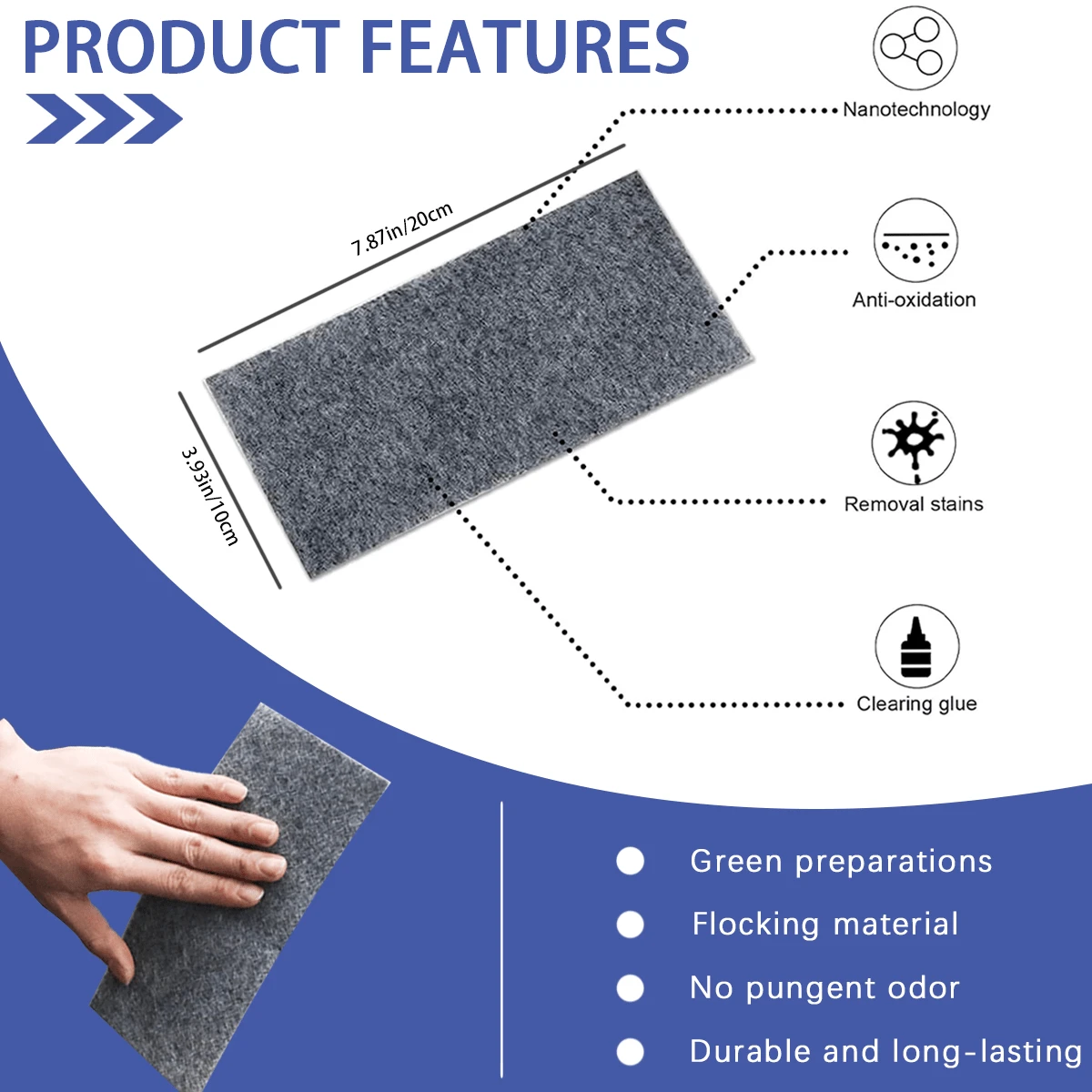 6pcs Nano Cloth,Sparkle Cloth,Nanosparkle Cloth For Car Scratches,Shine ...