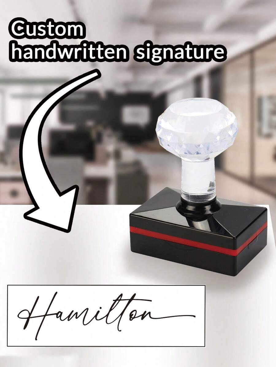 1 pièce Timbre de signature manuscrite personnalisé, reproduisez votre ...