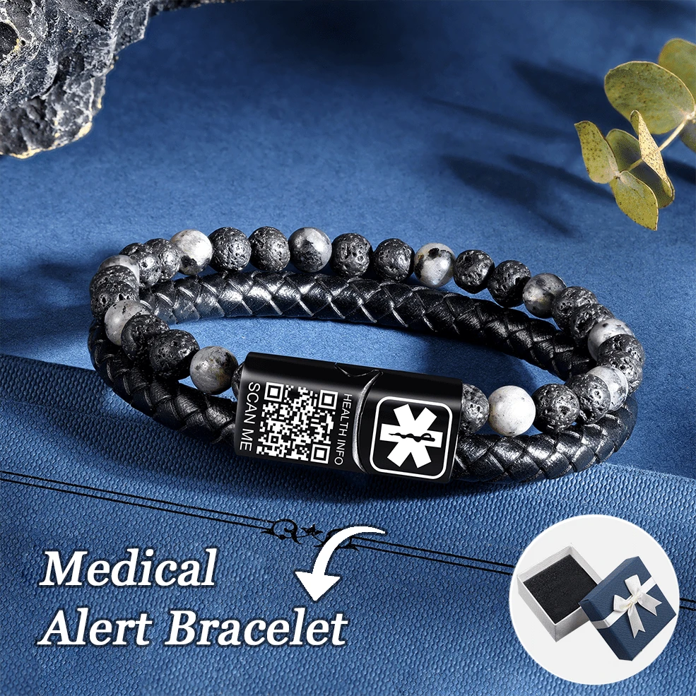 Medical Alert Bracelet,Diabetes Star Of Life Medical Alert Symbol Snake ...