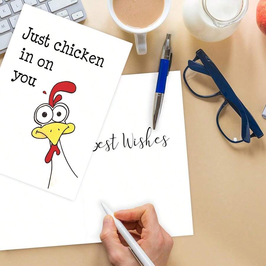 2 Sets Humorous Greeting Cards With Envelopes, Funny Text Cards ...