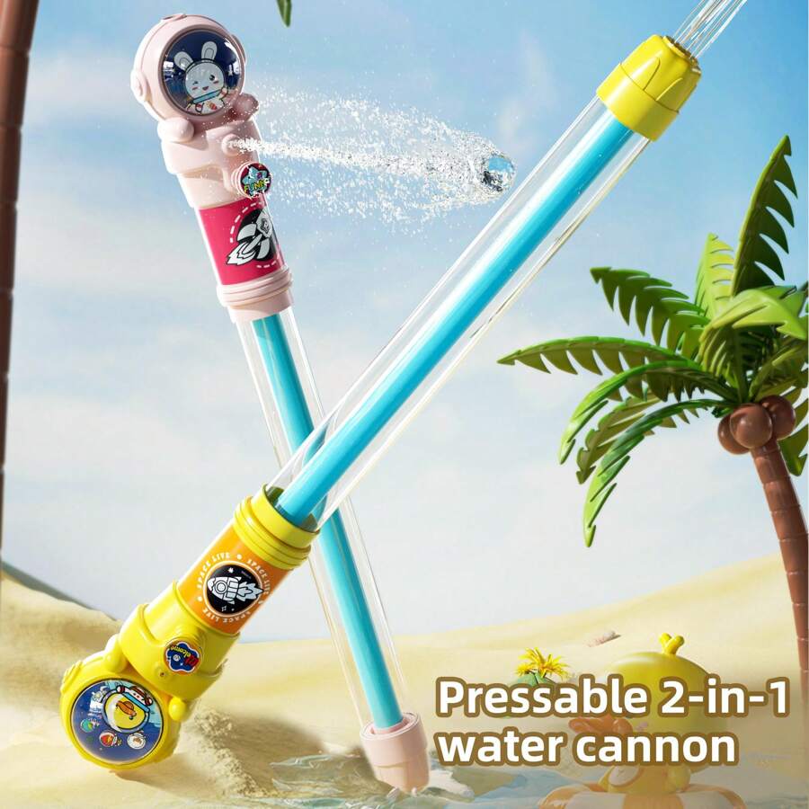 Children's Pull-Out Tube Water Gun Water Drain Water Battle Toy ...