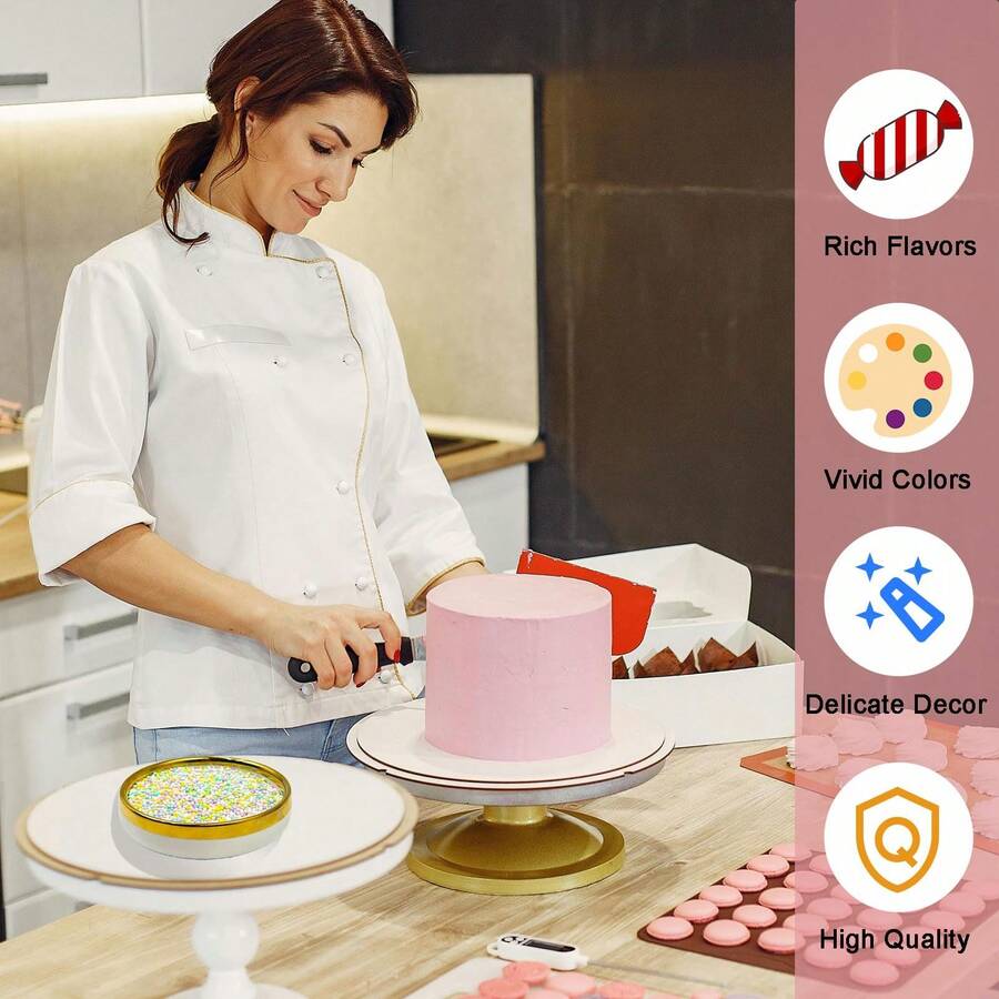 Rainbow Sprinkles For Cake Decorating, 3 Oz Pastel Jimmies Pearl Duck ...