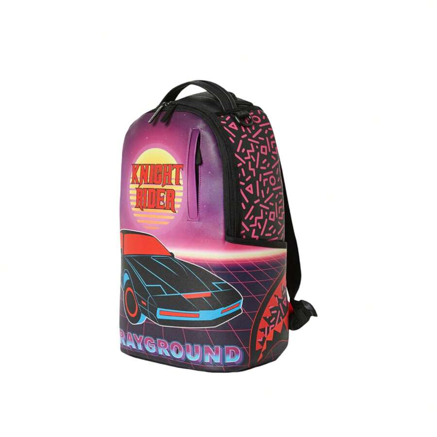 Sprayground Knight Rider Hoff Rider Black/Purple Backpack 910B5299NSZ ...