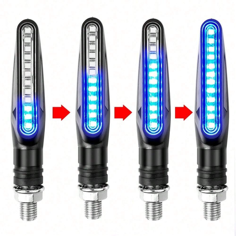 Motorcycle Led Turn Signals Directional Indicators Flashing Rear Tail ...