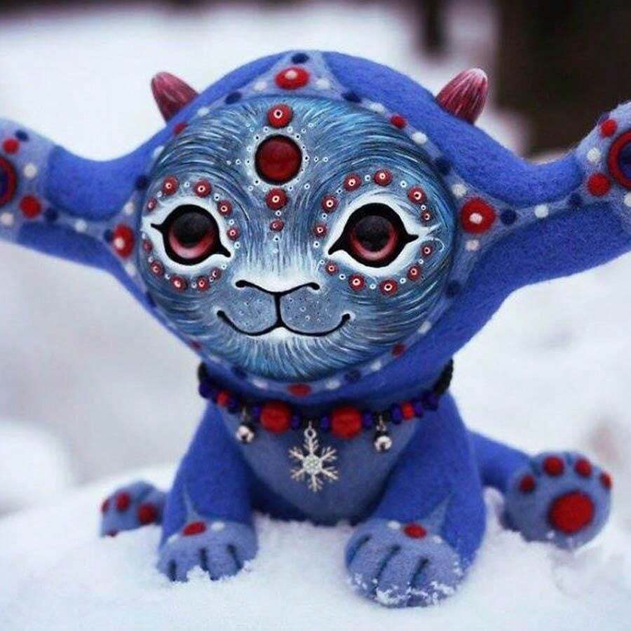 Garden Alien Statue, Fantasy Creature Statue Resin Outdoor Sculpture ...