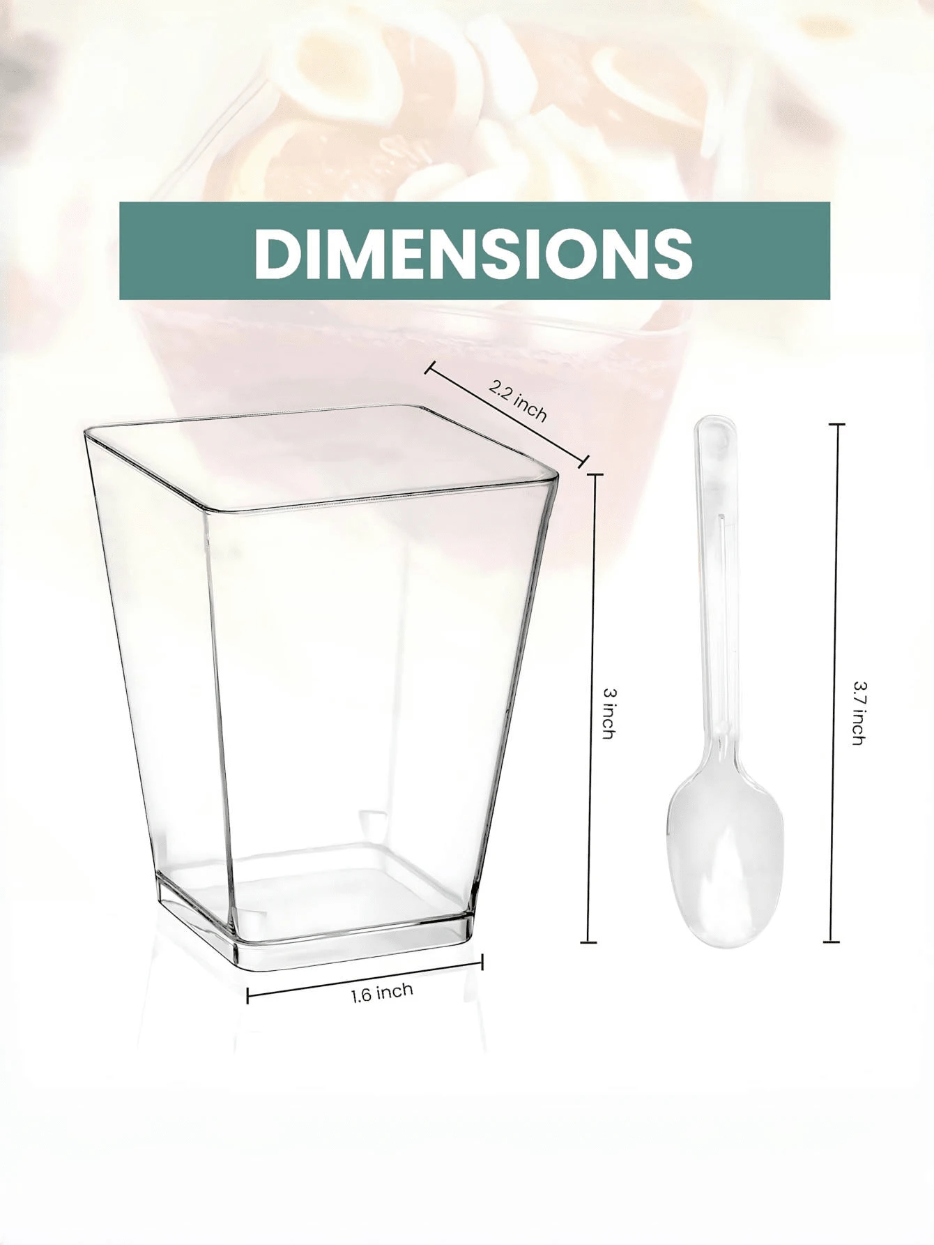 10/20pcs Plastic Dessert Cups, Parfait Cups With Spoons Clear Small ...