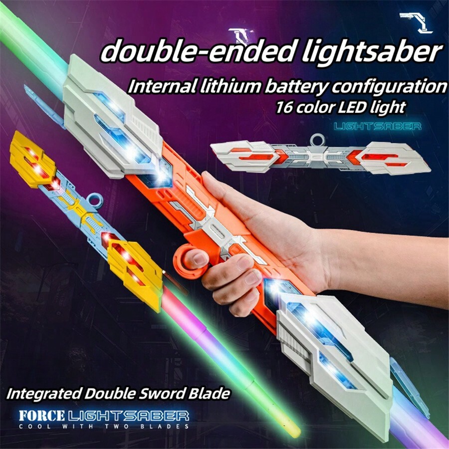 Double-Ended Automatic Stretching Rotating , Cool Laser Sword Toy That ...