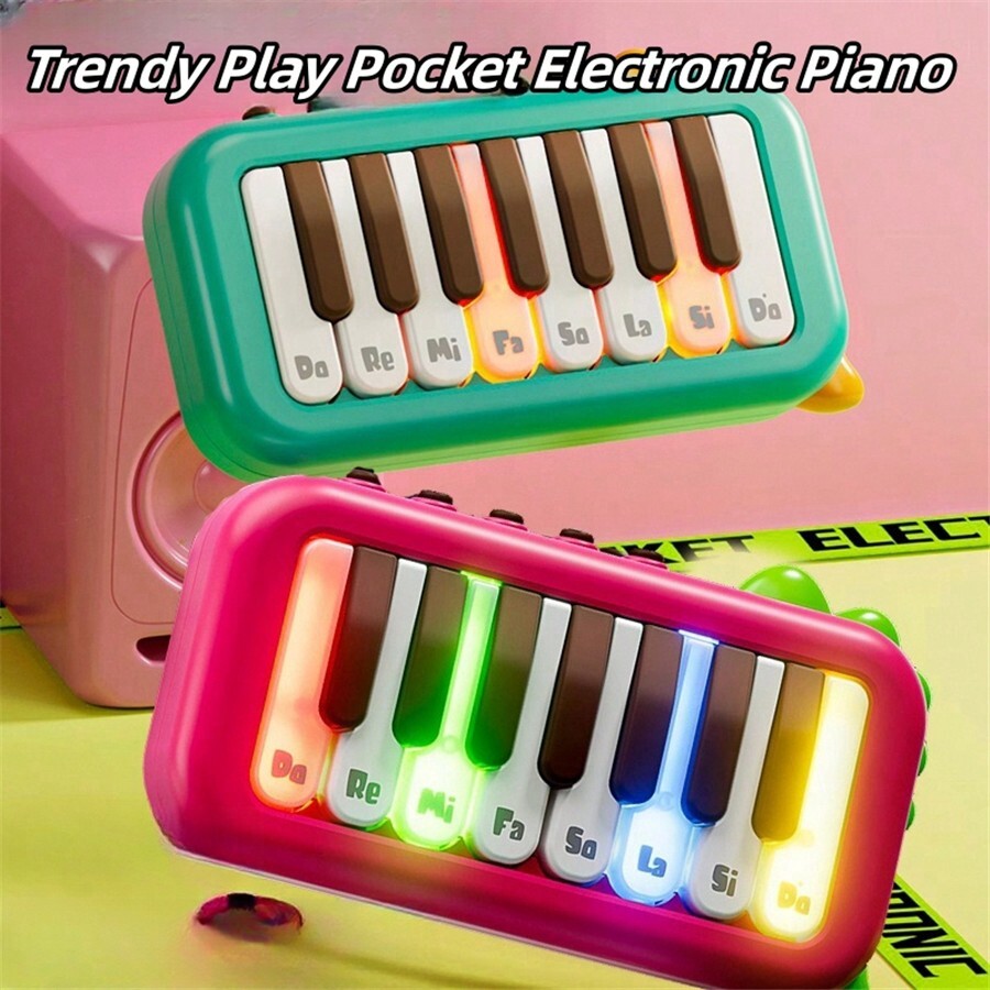 Portable Electronic Piano Toy, Beginner Pocket Mini Keyboard, Playable ...