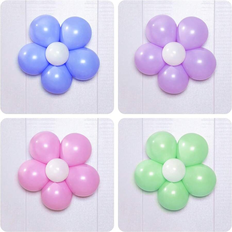 100 Pieces Flower Balloon Clips Balloon Holder Balloon Flower Clips For ...