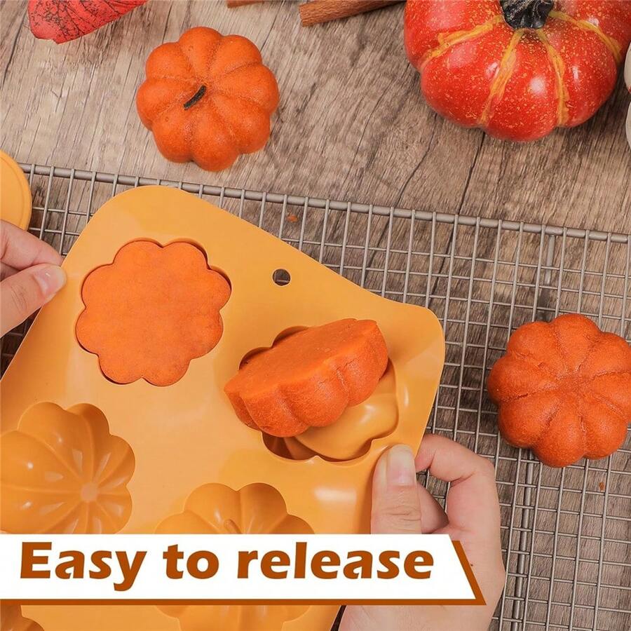 Harvest Silicone Baking Mold DIY Pumpkin Nut Leaves Joy Of Harvest ...