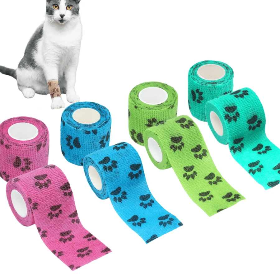 Self Adhesive Bandage Wrap - Bitter Vet Wrap For Dogs No Chew, Gause ...