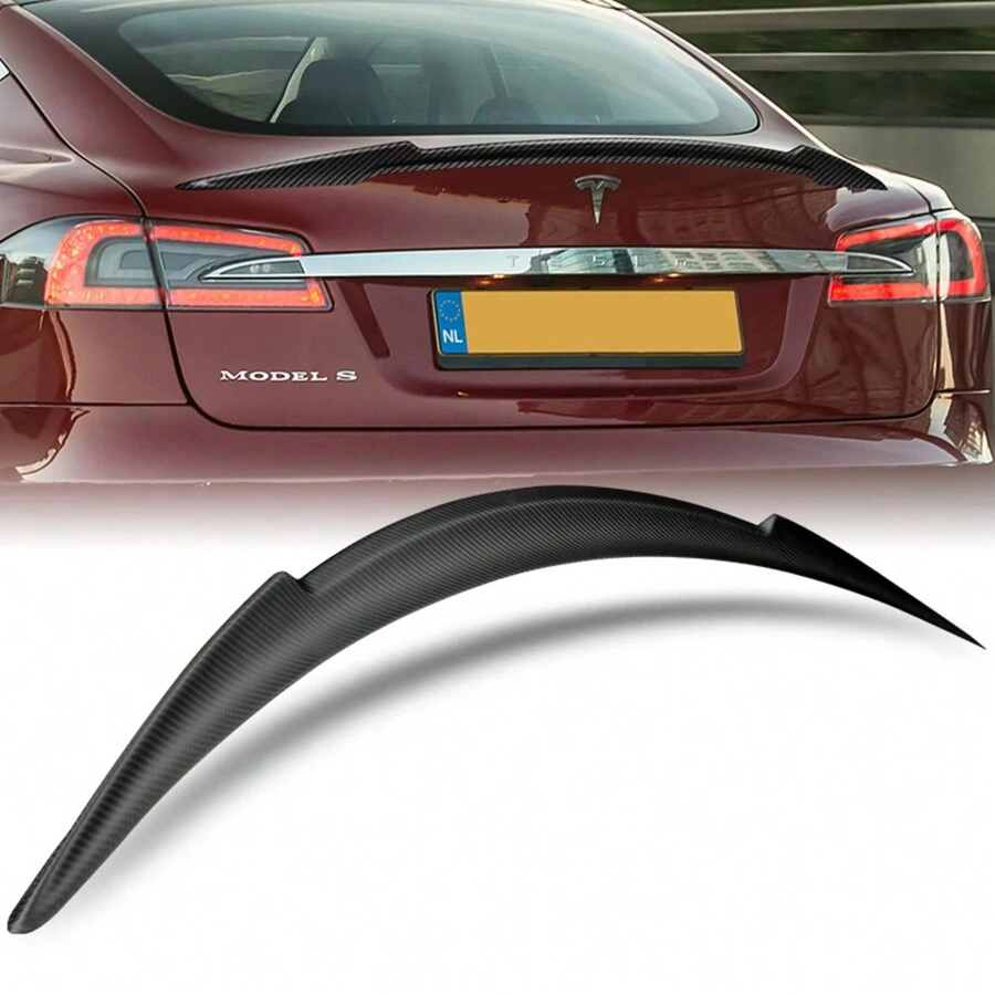 For 2012 - 2024 Teslas' Model S V-Style Real Carbon Fiber Rear Trunk ...