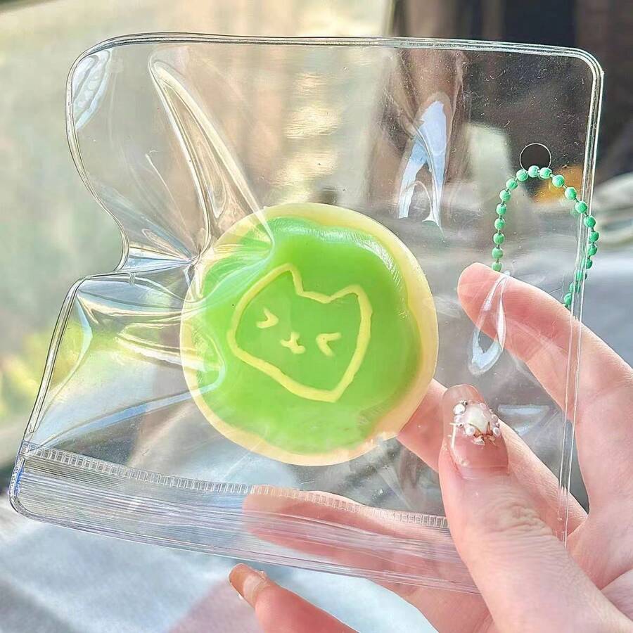 Mini Squinting Cat Pudding Squishy Toy With Exploding Water Sensation ...