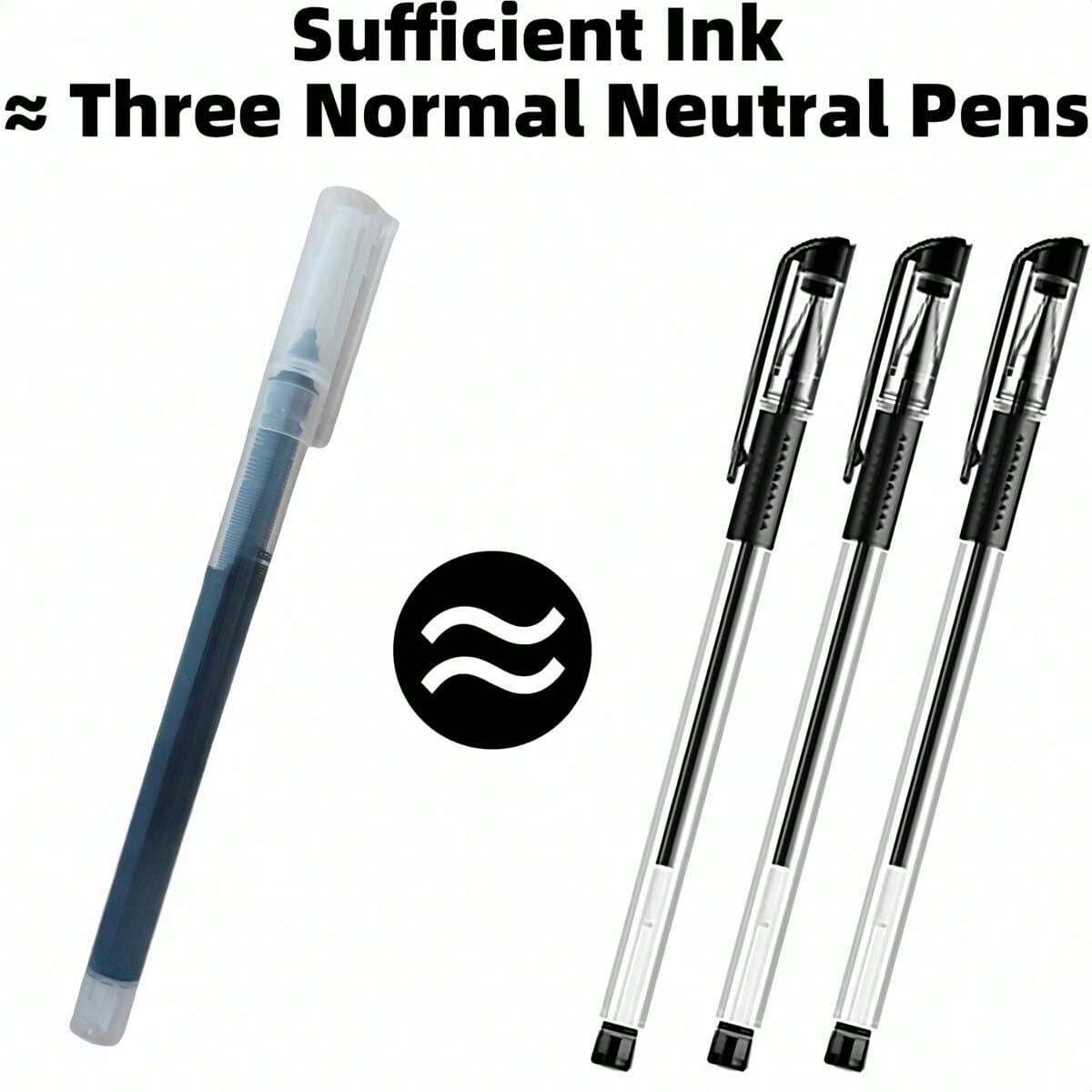 5 Pcs Gel Pens,Neutral Pens, Extra Large Capacity Neutral Pen,Quick ...